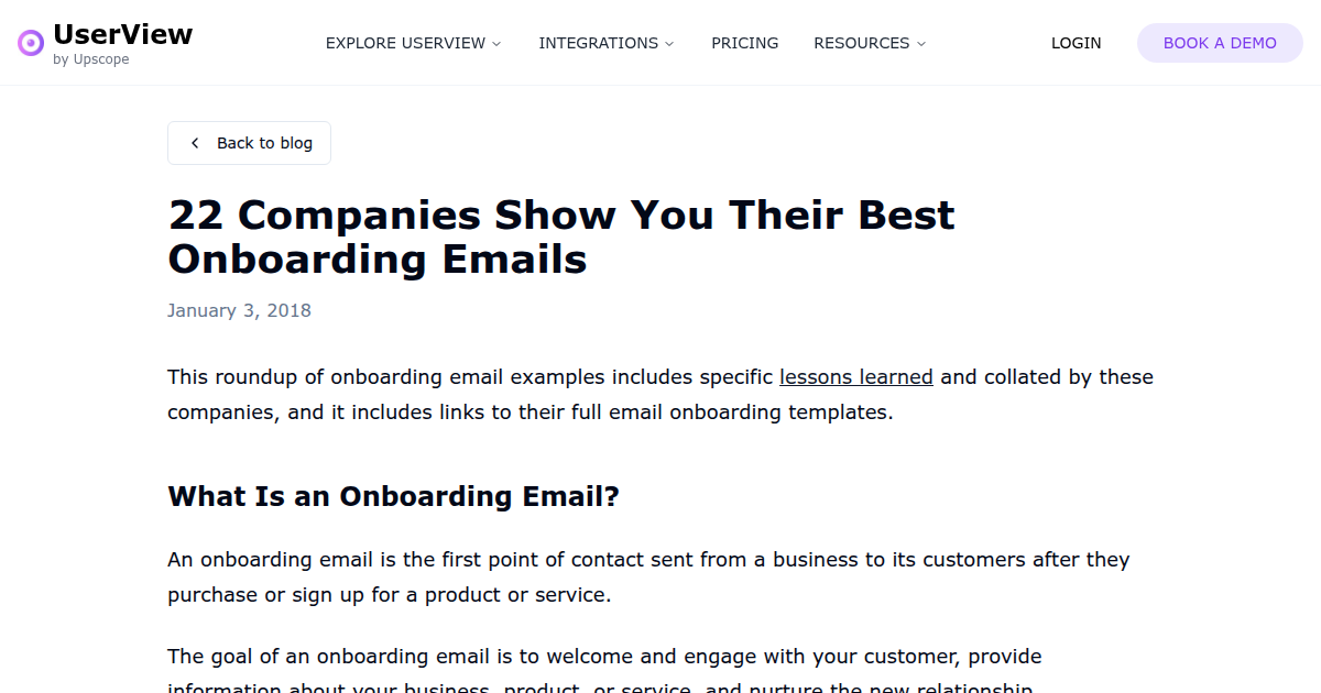22 Companies Show You Their Best Onboarding Emails | UserView Blog